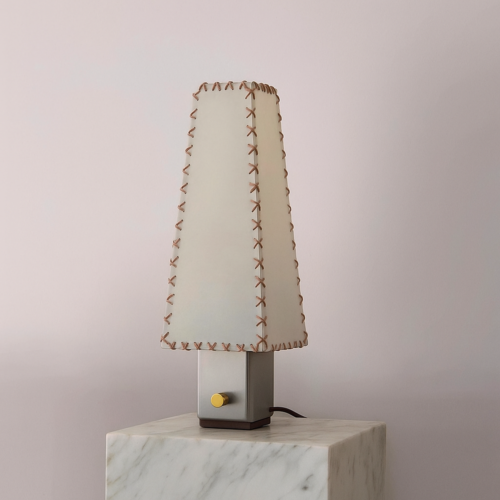 Hand-Stitched Fabric Table Lamp | Mid Century Modern Table Lamps For ...